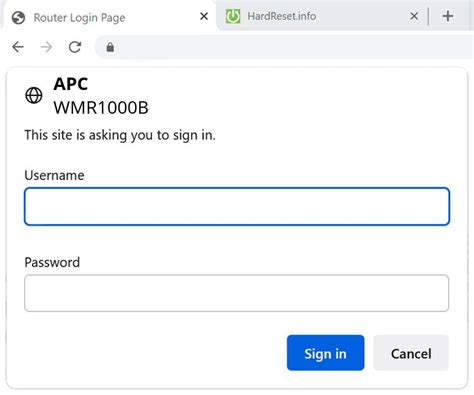 APC WMR1000B Default Password How To HardReset Info
