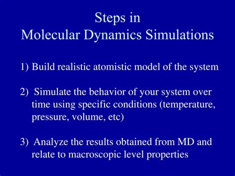 Ppt Molecular Dynamics Powerpoint Presentation Free Download Id426818