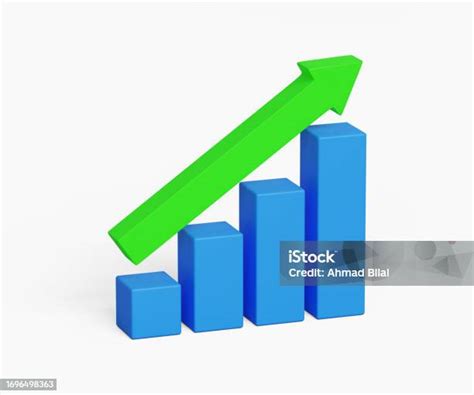 3d 데이터 분석 아이콘입니다 비즈니스 성장 분석 통계 화살표가 올라가는 막대 그래프입니다 3d 그림 3차원 형태에 대한 스톡 사진 및 기타 이미지 Istock