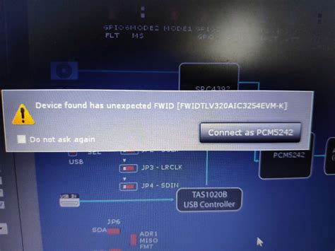 EVM Can T Connect GUI PPC2 Audio Forum Audio TI E2E Support Forums