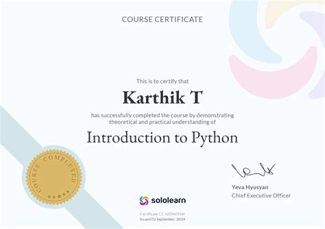 Karthik T On Linkedin Python Sololearn Programming Learningnewskills