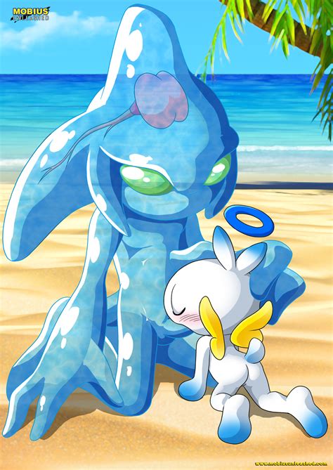 Rule 34 Ass Balls Bbmbbf Blowjob Blush Chao Sonic Chaos Sonic Closed Eyes Hero Chao Mobius