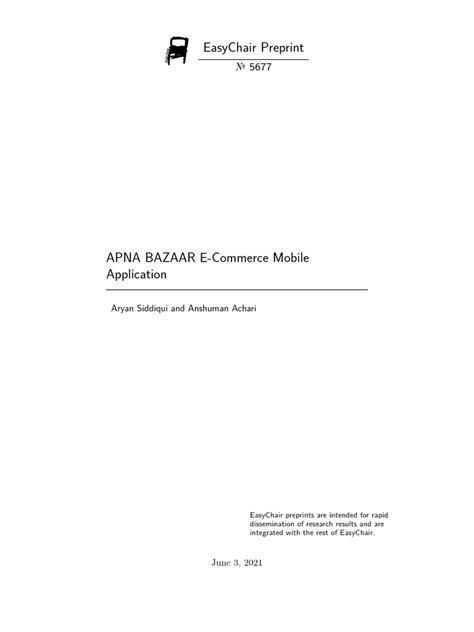 Easychair Preprint 5677 Pdf Application Software World Wide Web