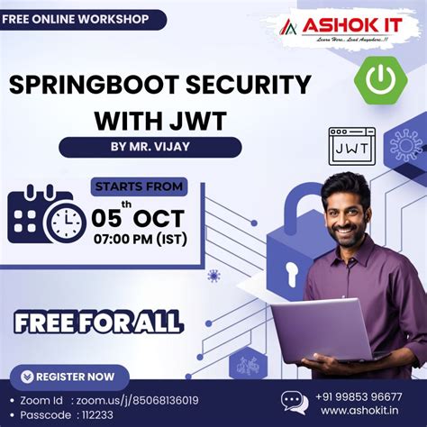 ashok it on linkedin springboot jwt freeworkshop onlinetraining