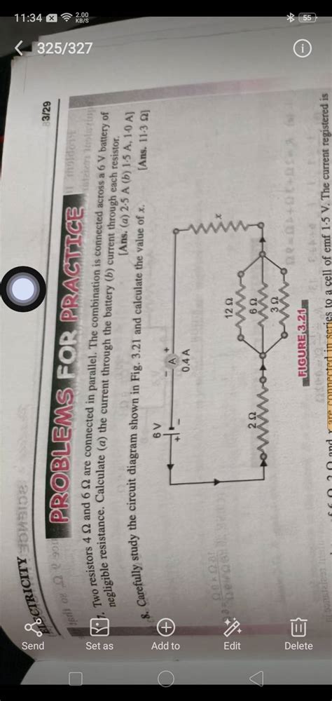 Two Resistors 4Ω And 6Ω Are Connected In Parallel The Combination Is Con