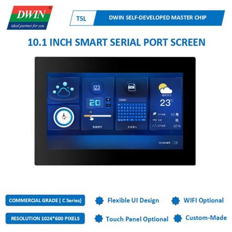 Dwin 10 1 Inches 1024xrgbx600 16 7m IPS Screen Wide Viewing Angle With Shell Conformal Coat LCD