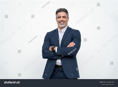 Portrait Latin Business Man White Background Photos Images And Pictures