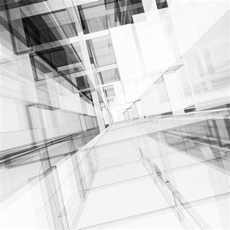 Abstract Architecture 3d Rendering Stock Illustration Illustration Of Futuristic Background