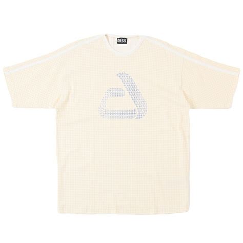 【楽天市場】 Diesel ディーゼル メンズ パフプリント ウォッシュ加工 ルーズフィット 半袖tシャツ カットソー【t Hon】【サイズs】【1サイズ程大きめのサイズ感】【ホワイト】die