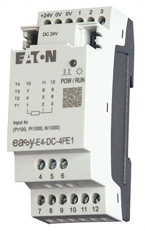 eaton modbus tcp ip 4 analog in input output module 55pk28 easy e4 dc 4pe1 grainger