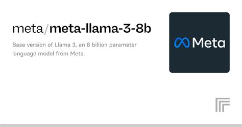 meta meta llama 3 8b run with an api on replicate