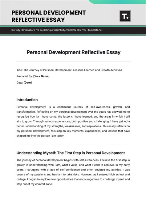 Free Reflective Essay Templates Editable And Printable