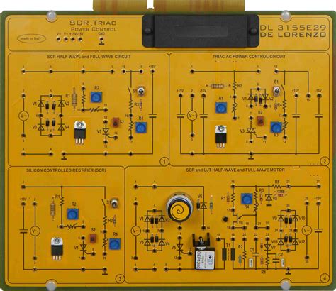 Scr Triac Power Control De Lorenzo Training And Didactical Equipment