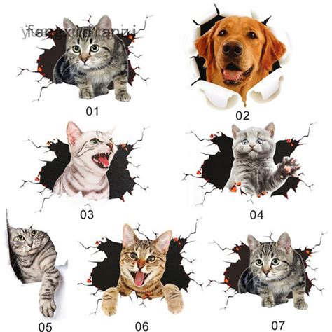 Jual Stiker Dinding Gambar Kucing D Sticker Binatang Lucu Aksesoris Hiasan H Jakarta