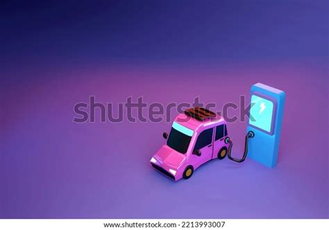 Ev 완구 자동차의 3d로 충전하는 전기 스톡 일러스트 2213993007 Shutterstock