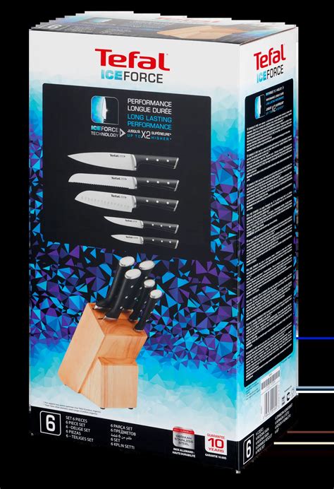 Блок с ножами Tefal Ice Force 6 предметов K232S574, цена 12499.00 руб ...