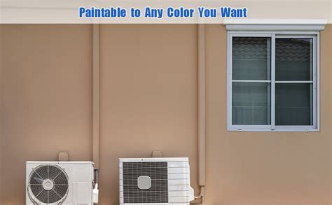 Cestluck 3 14 Ft Mini Split Line Set Cover Pvc And Pp Line Cover Set Universal For