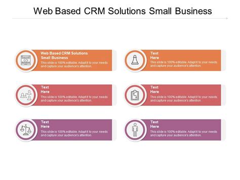 Web Based Crm Solutions Small Business Ppt Powerpoint Presentation Layouts Infographics Cpb