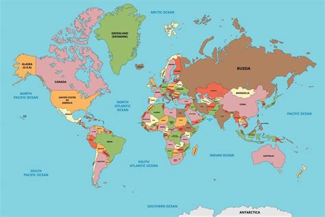 Page 2 World Map With Names Vector Art Icons And Graphics For Free