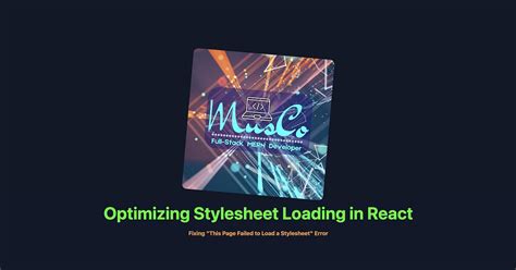 Solving Stylesheet Loading Problems In React Projects By Mustafa Coskuncelebi Medium