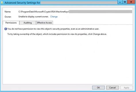 Failed To Commit Configuration Changes Keyset Does Not Exist 80090016