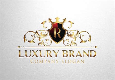 Luxury Gold Logos Elegant Emblem Monogram Luxury Logo Etsy
