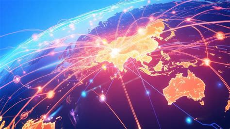 Global Ai Network Connecting The World Digitally Stock Illustration Illustration Of