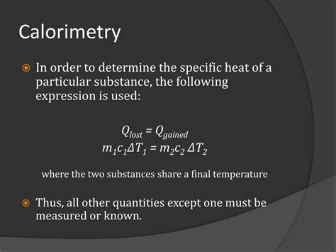 PPT Calorimetry PowerPoint Presentation Free Download ID 2765956