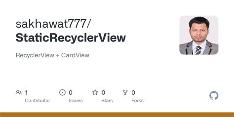 Github Sakhawat Staticrecyclerview Recyclerview Cardview