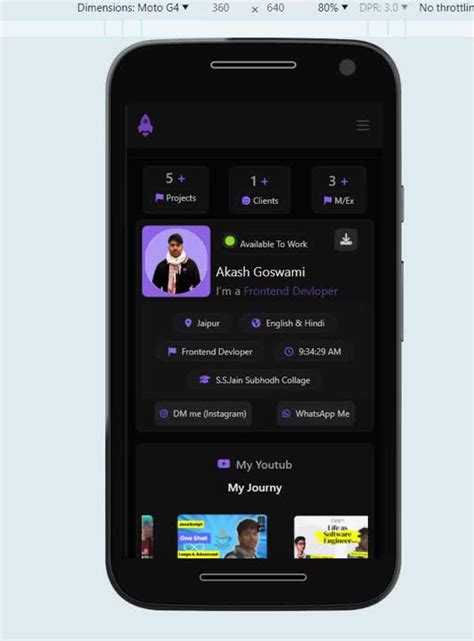 Video Akash Goswami On Linkedin Portfolio Tailwind Javascript
