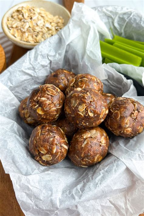 Date Power Balls Healthy Energy Bites With Protein Powder Flavored