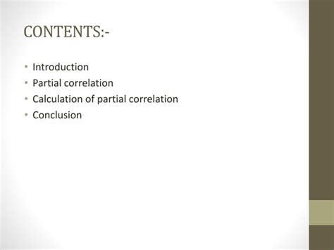 Partial Correlation Pptx