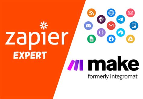 do integration and automation using zapier and integromat zapier