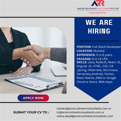 Arr We Are Hiring Fullstackdeveloper Java Nodejs Html Css