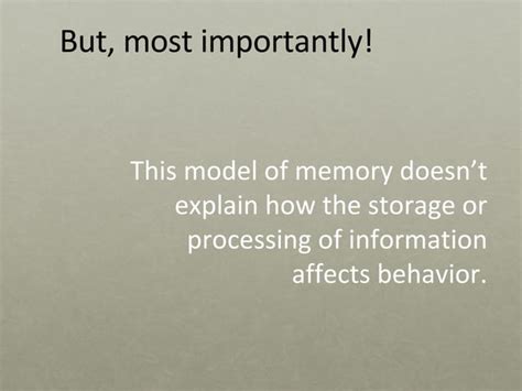Atkinson And Shiffrins Multi Store Model Of Memory Ppt