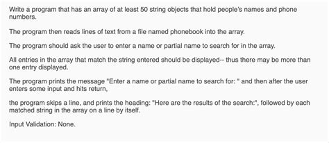 Solved Write A Program That Has An Array Of At Least 50