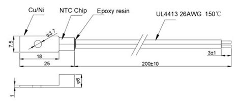 China Customized 10k Surface Mounting NTC Temperature Sensor Suppliers Manufacturers Factory