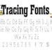 Tracing Font Fonts Handwriting Practice Fonts TTF Downloadable File Babe Fonts Teacher Font