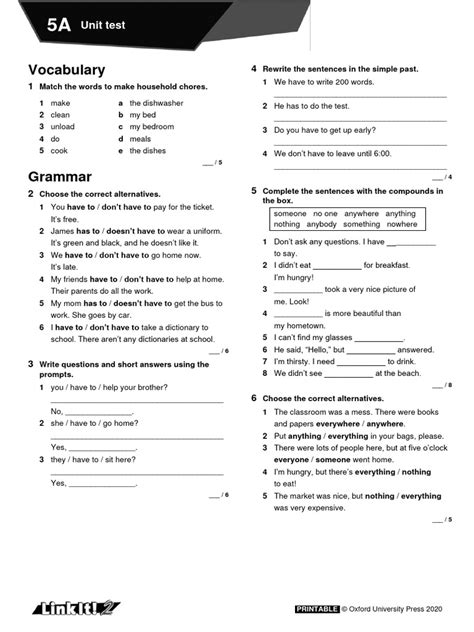 li l2 unit test 5a pdf