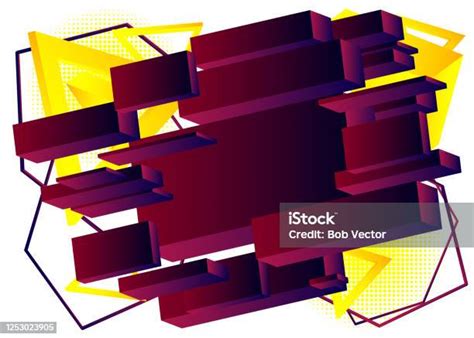 기하학적 배지 세트 크리에이티브 트렌디 한 3d 디자인 현대 포스터 템플릿 추상 기하학적 배경 0명에 대한 스톡 벡터 아트 및 기타 이미지 Istock