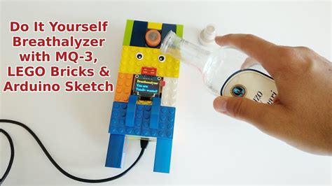 Diy Breathalyzer With Mq 3 Oled Display Lego Bricks And An Arduino Sketch Youtube