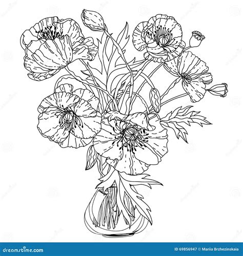 Field Of Poppies Coloring Page Coloring Pages
