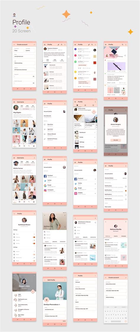 Prototype Template For Mobile App Android Material Design Prototype App App Interface