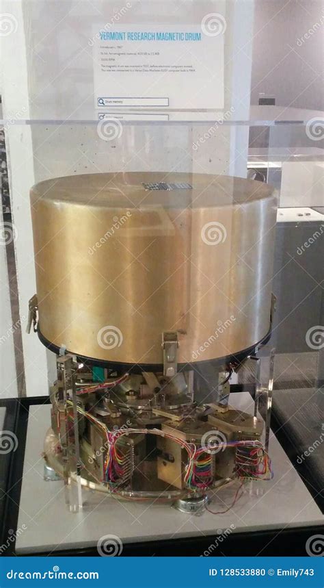 Huge Magnetic Drum Computer Memory At The Living Computer Museum Editorial Image Image Of