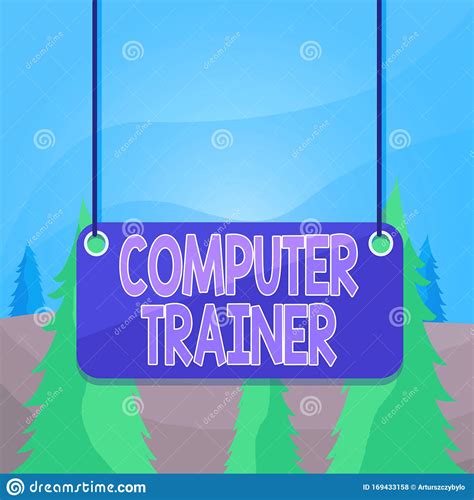 Word Writing Text Computer Trainer Business Concept For Instruct And Help Users Acquire