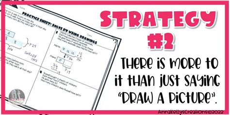 Math Word Problem Solving Strategies Other Than Keywords Anna Kelly Creations