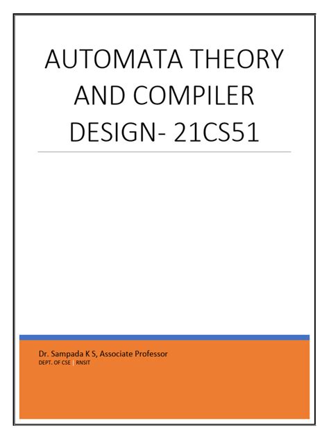 module 5 pdf parsing compiler
