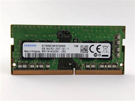 Оперативная память для ноутбука Sodimm Samsung Ddr4 8gb Pc4 2400t