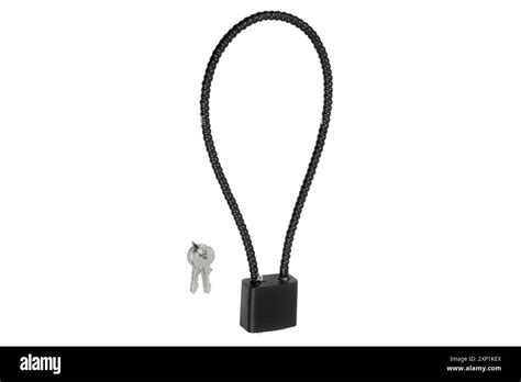 Locks And Keys Used To Safely Secure A Firearm From Being Used Weapon Cable Lock Gun Safety