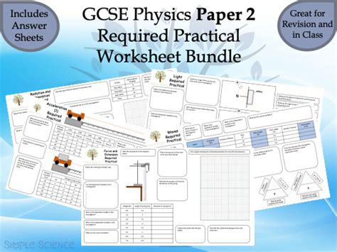 Physics Required Practicals Aqa Gcse Physics Paper 2 Teaching Resources
